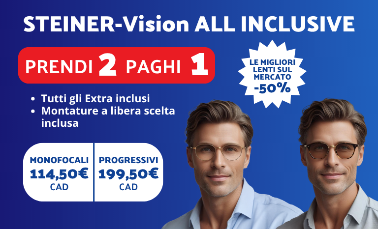 occhiali24.it - L'offerta 2x1 STEINER-Vision
